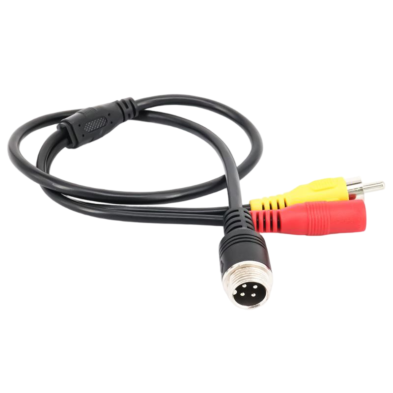 4 Pin Aviation Head Male to RCA Male DC Female CCTV Camera AV Adapter ...
