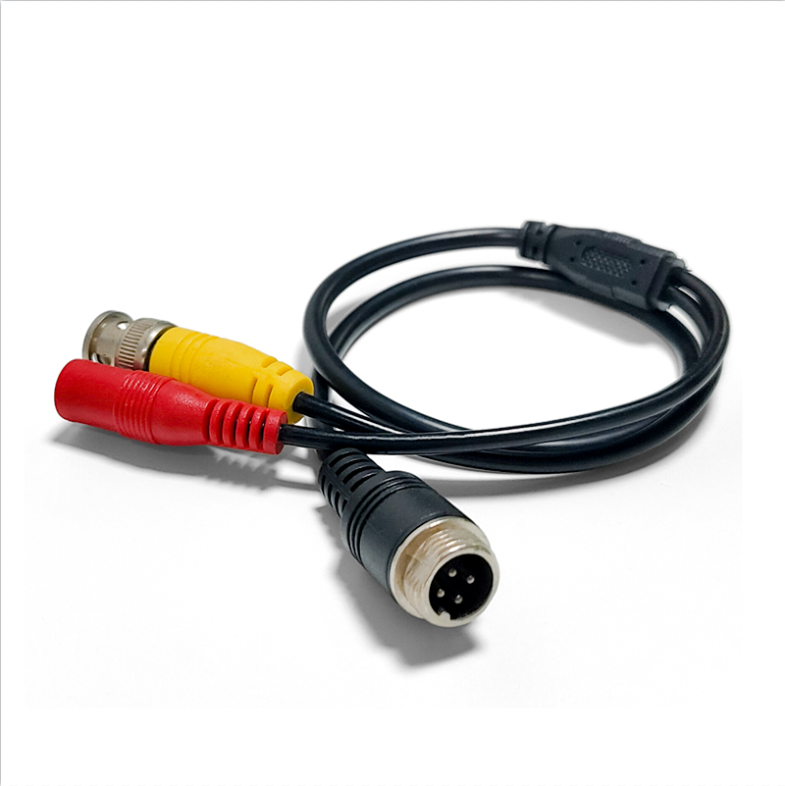 M12 4Pin Male TO BNC DC Video Adapter Cable – Kacable