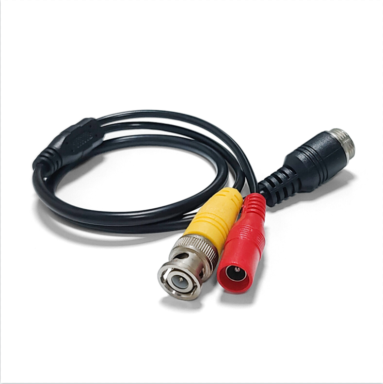 M12 4Pin Male TO BNC DC Video Adapter Cable – Kacable