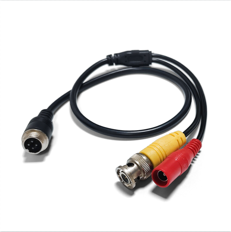 M12 4Pin Male TO BNC DC Video Adapter Cable – Kacable