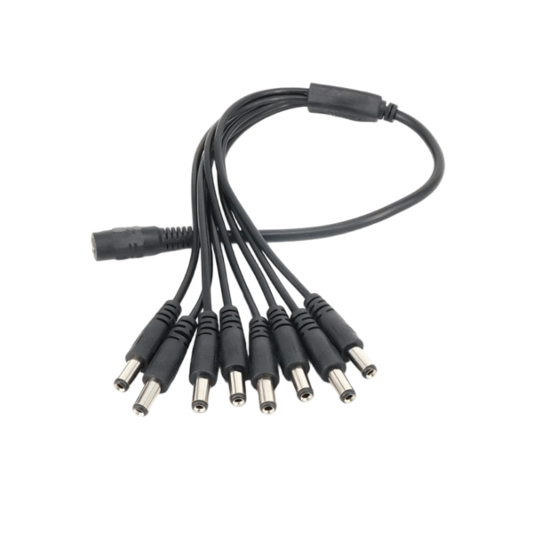 1 to 8 Way DC Power Splitter Cable for led strip CCTV – Kacable
